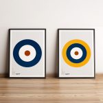 Spitfire RAF Type A.1 roundel design limited edition poster